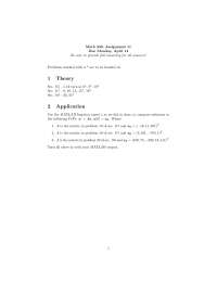 Assignment 11 | Ordinary Differential Equations | MATH 340 - Docsity