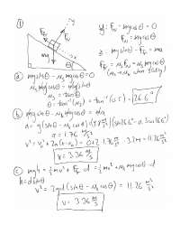Exam 2 Solutions - General Physics-Lecture | PHYS 101 - Docsity