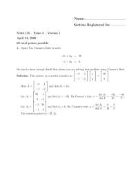 Exam 3 on Elementary Linear Algebra | MATH 125 - Docsity