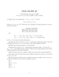 3 Solved Problems on Dimensional Model - Assignment 7 | STAT 410 - Docsity