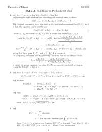 Probability with Engineering Applications - Problem Set 13 Solutions | ECE 313 - Docsity