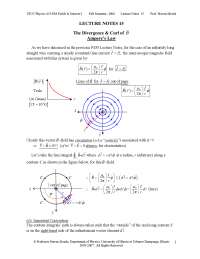 The Divergence and Curl of B, Ampere's Law - Electromagnetic Fields I | PHYS 435 - Docsity