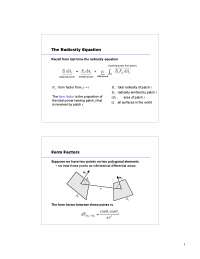 The Radiosity Equation, Form Factors - Lecture Slides | CS 418 - Docsity