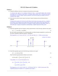 Homework 1 with Solutions for Introduction to Signals and Systems | EEL 3135 - Docsity