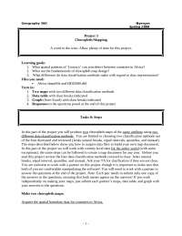 Project 3: Choropleth Mapping - Principles of GIS Mapping | GEOG 360 - Docsity
