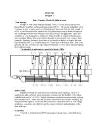 8 Bit LFSR - Project 1 | Digital Electronics | ECE 733 - Docsity