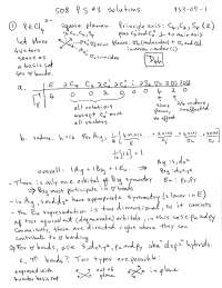 Homework 3 Handout Solution - Advanced Inorganic Chemistry | CHEM 508 ...