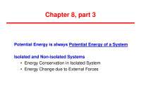 Potential Energy is Always Potential Energy of a System Isolated and Non-isolated Systems | PHY ...