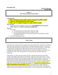 Flow Maps and Puget Sound Traffic - Project 5 | GEOG 360 - Docsity