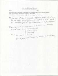 Exam # 1 with Solution - Differential Equation | MAP 2302 - Docsity