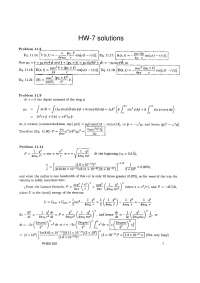 Homework 7 Solutions | Electromagnetic Theory | PHSX 631 - Docsity
