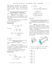 Principles of Physics II - Homework 2 with Solutions | PHYS 2401 - Docsity