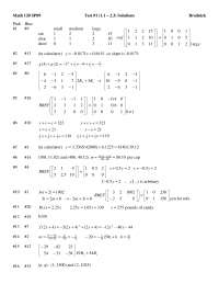 Exam # 1 with Solution - Finite Mathematics | MAT 120.00 - Docsity