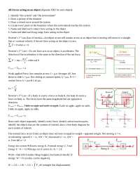 Equation Sheets Notes on Foundations of Physics I | PHYS 2305 - Docsity
