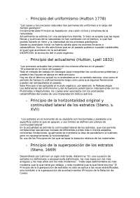 Principios fundamentales de la geología - Apuntes de Geología | Docsity