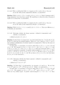 Solved Questions for Assignment 2 - Introduction Abstract Algebra I | MATH 444 - Docsity