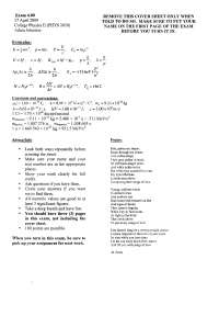Questions with Solution of College Physics II - Exam 4 | PHYS 2020 ...