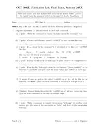 20 Questions of Foundations of Computer Science - Final Exam | COT 3002 ...