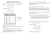 Examples of Syndrome Decoding | Codes and Cryptography | MCS 425 - Docsity