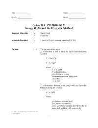 Problem Set 8 - Image Wells and the Hvorslev Method | GLG 411 - Docsity