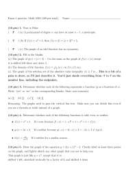 Practice Exam #1 - Quantitative Literacy College Algebra | MATH 1050 ...