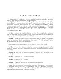Graduate Homework 3 for Introduction to Topology | MATH 531 - Docsity