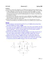 Homework 9 Solutions - VLSI Design | ECE 410 - Docsity