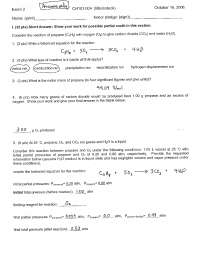 Final Exam Answer Sheet - General Chemistry | CH 101 - Docsity