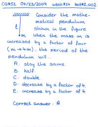 Introductory Physics I - 1 Question with Answer | PHY 231 - Docsity