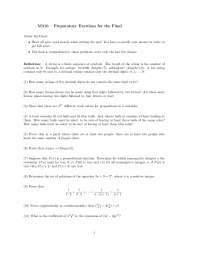 Final Practice Questions - Introduction to Discrete Mathematics | MATH 310 - Docsity