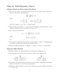 Fluid Dynamics: Schemes Based on Flux-Conservative Form | ASTR 415 - Docsity