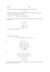 Quiz 7 with Solutions | College Algebra | MATH 111 - Docsity