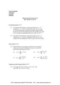 Practice Problems on Calculus II - Homework Assignment 6 | MATH 1920 - Docsity