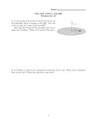 Algebra-based Physics I - Problem Set 7 | PHYS 2010 - Docsity