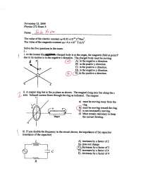 Exam 3 with Solution - Introduction to Physics | PHYS 272 - Docsity