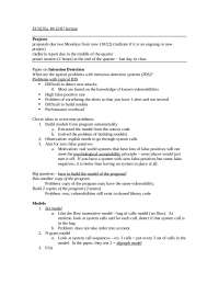 Paper on Intrusion Detection, Models, Shortcomings | ECS 235A - Docsity