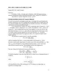 Defining Substitution Matrices for Sequence Alignment | STAT 49000 - Docsity