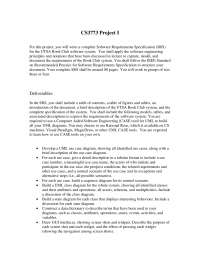 Software Requirements Specification - Software Engineering - Project | CS 3773 - Docsity