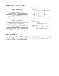 Electrical Circuits - Homework 5 Problem Set | EE 223 - Docsity