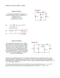Solved Problems on Electrical Circuits - Assignment 1 | EE 223 - Docsity