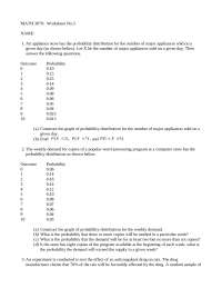 Exam Worksheet 3 - Statistical Methods I | MATH 3070 | Exams Data Analysis & Statistical Methods ...