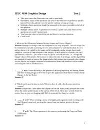 Graphic Design - Exam 2 Solutions | ITEC 4830 - Docsity