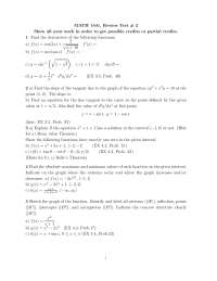 12 Solved Problems on Calculus I - Exam 2 | MATH 1441 - Docsity