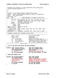 Sample Assembly Language Program - Run Under OS | CPSC 3121 - Docsity