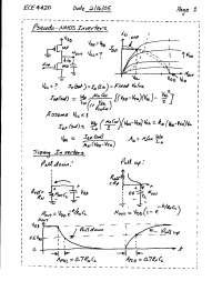 Pseudo NMOS Inverters, Sizing Inverters, CMOS GATE Circuits | ECE 4420 ...