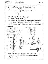 Digital Integrated Circuits: Implementation of Logic Functions | ECE ...