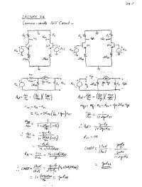 Common-Mode Half Current, Current Sink Biasing of Differential Amplifiers | ECE 3050 - Docsity