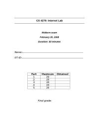 Exams for Data Communication Systems and Computer Networks (Computer science) Free Online as PDF ...
