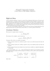 Principal component analysis - Machine Learning | CS 7641 - Docsity