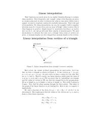 Linear Interpolation - Computer Graphics - Study Guide | CS 3451 - Docsity